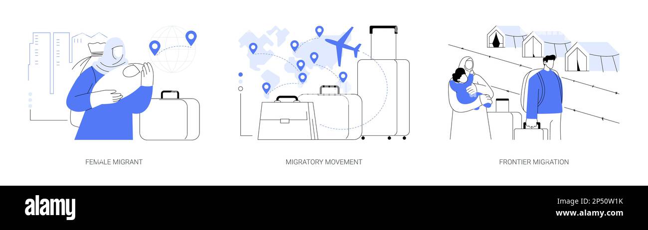 Human migration abstract concept vector illustrations Stock Vector ... Human migration abstract concept vector illustrations Stock Vector ...