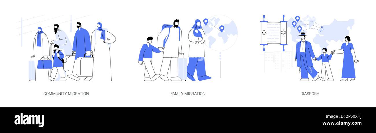 Relocation abstract concept vector illustrations Stock Vector Image ...