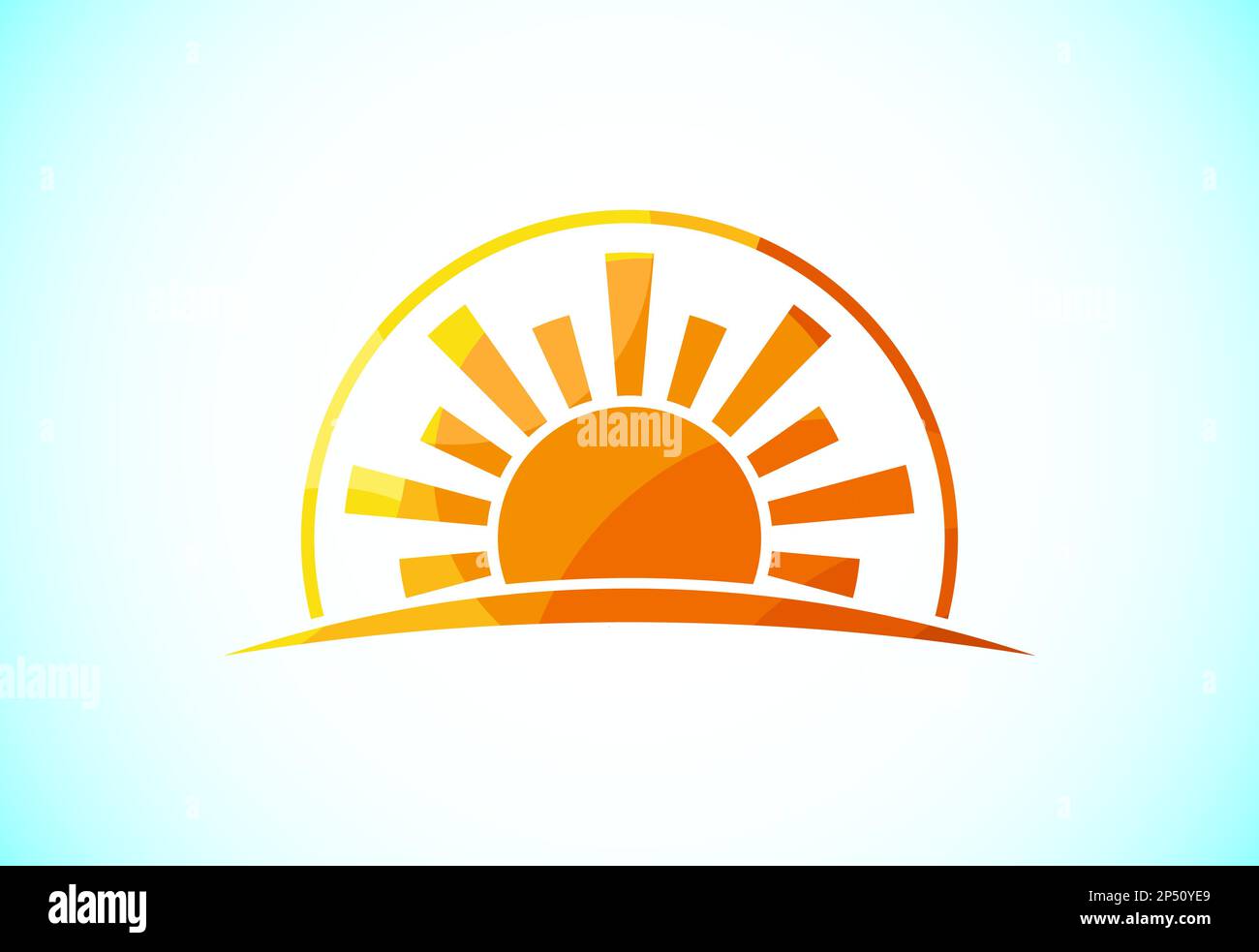Polygonal sunburst design hi-res stock photography and images - Alamy