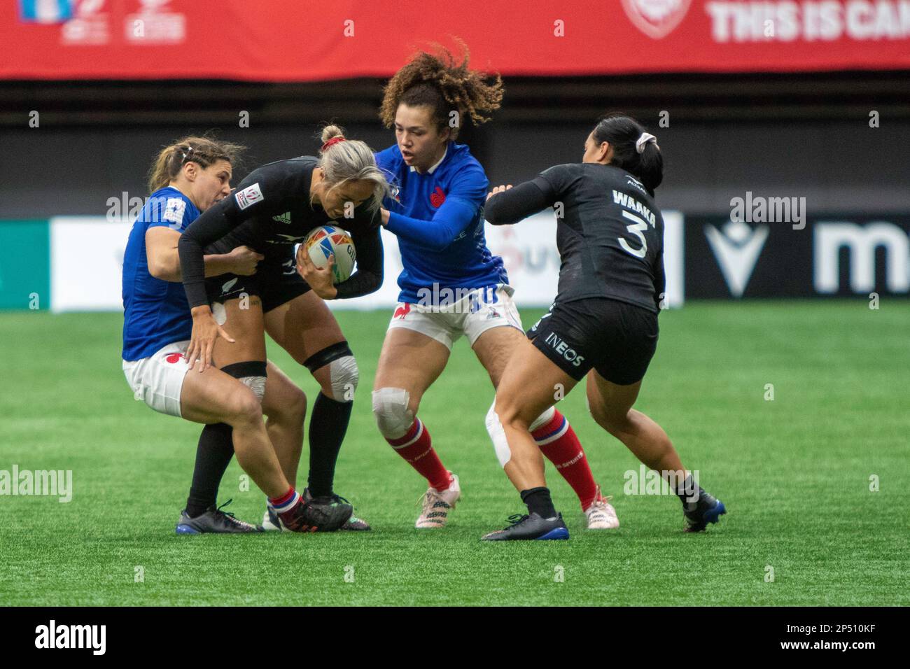 VANCOUVER, CANADA - MARCH 05: Semi Final match between New Zealand v ...