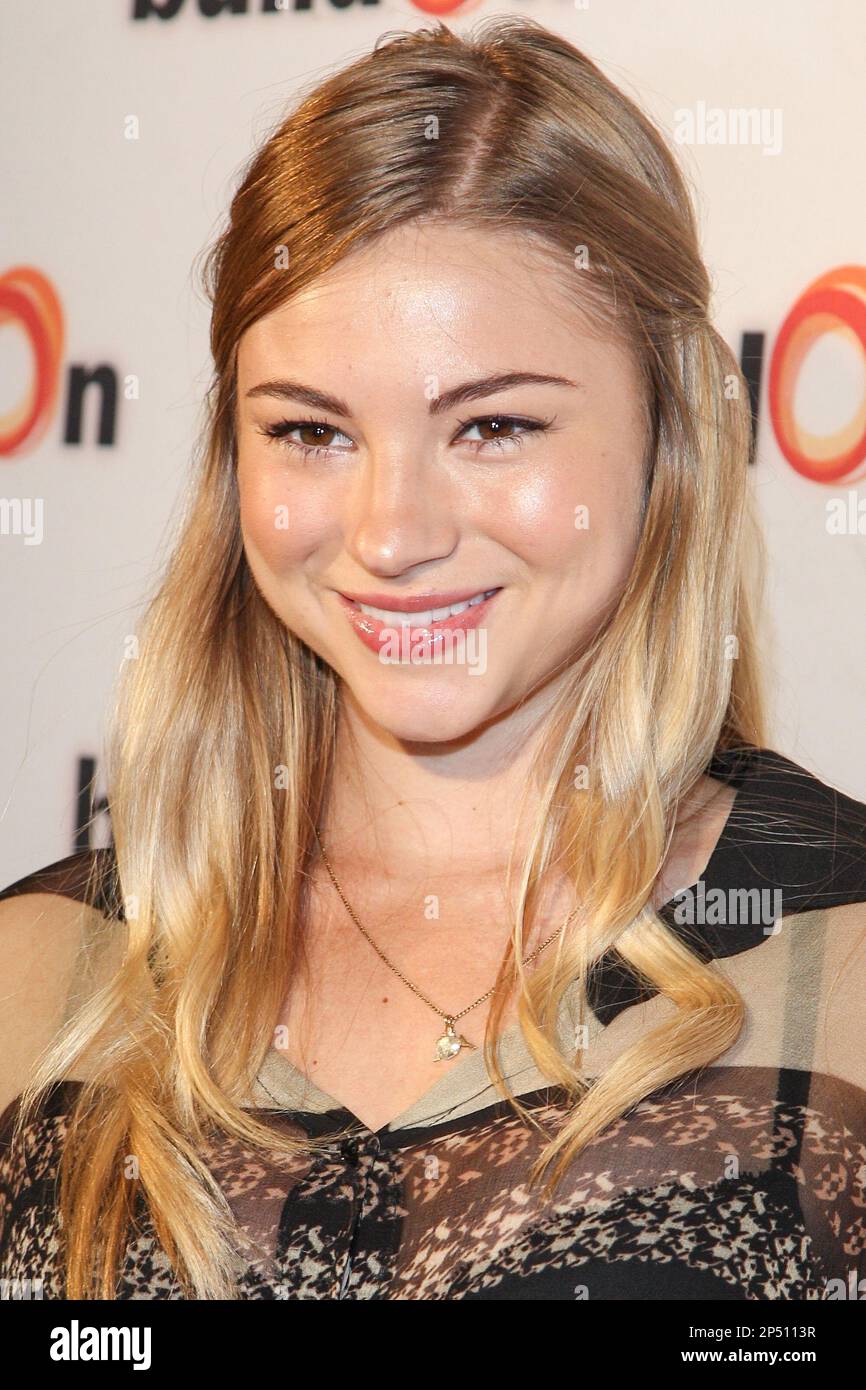 Actress Allie Gonino attends the BuildOn charity event at Aventine ...