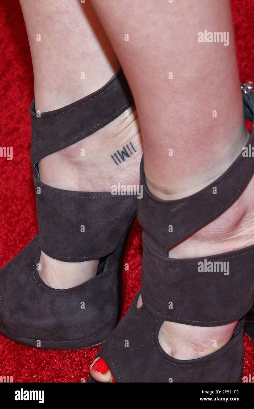 Actress Carly Chaikin (tattoo detail) attends the West Coast Liberty ...