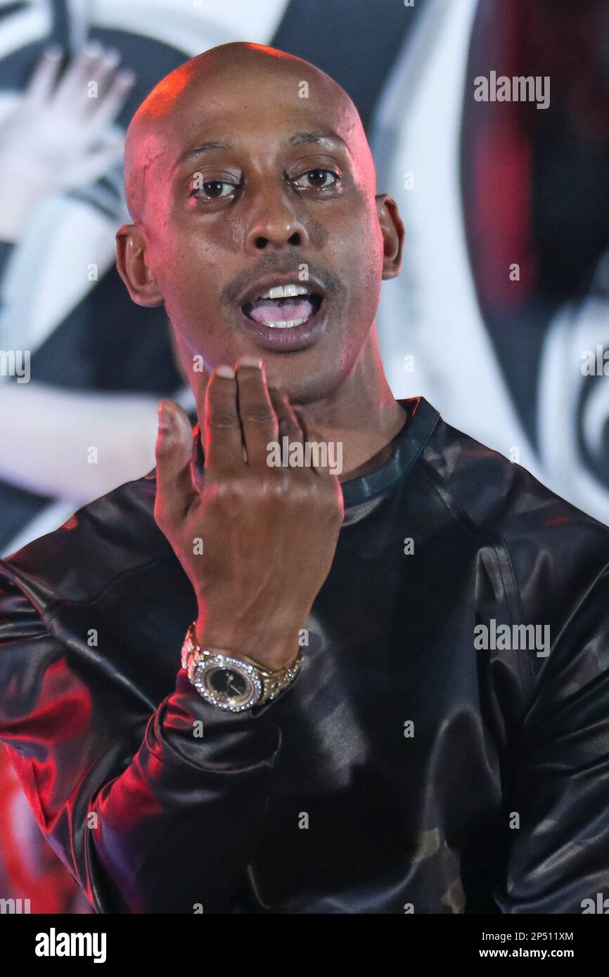 Gillie Da Kid on set during the filming of his new video for "Tattoo ...
