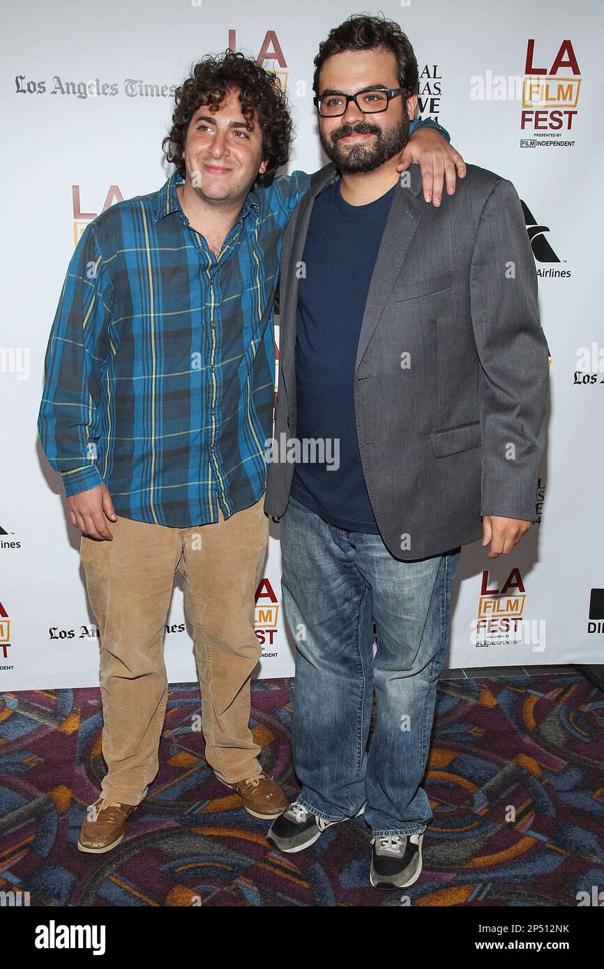 Actor Oliver Cooper (L) and director Joe Burke attend the 2013 Los ...