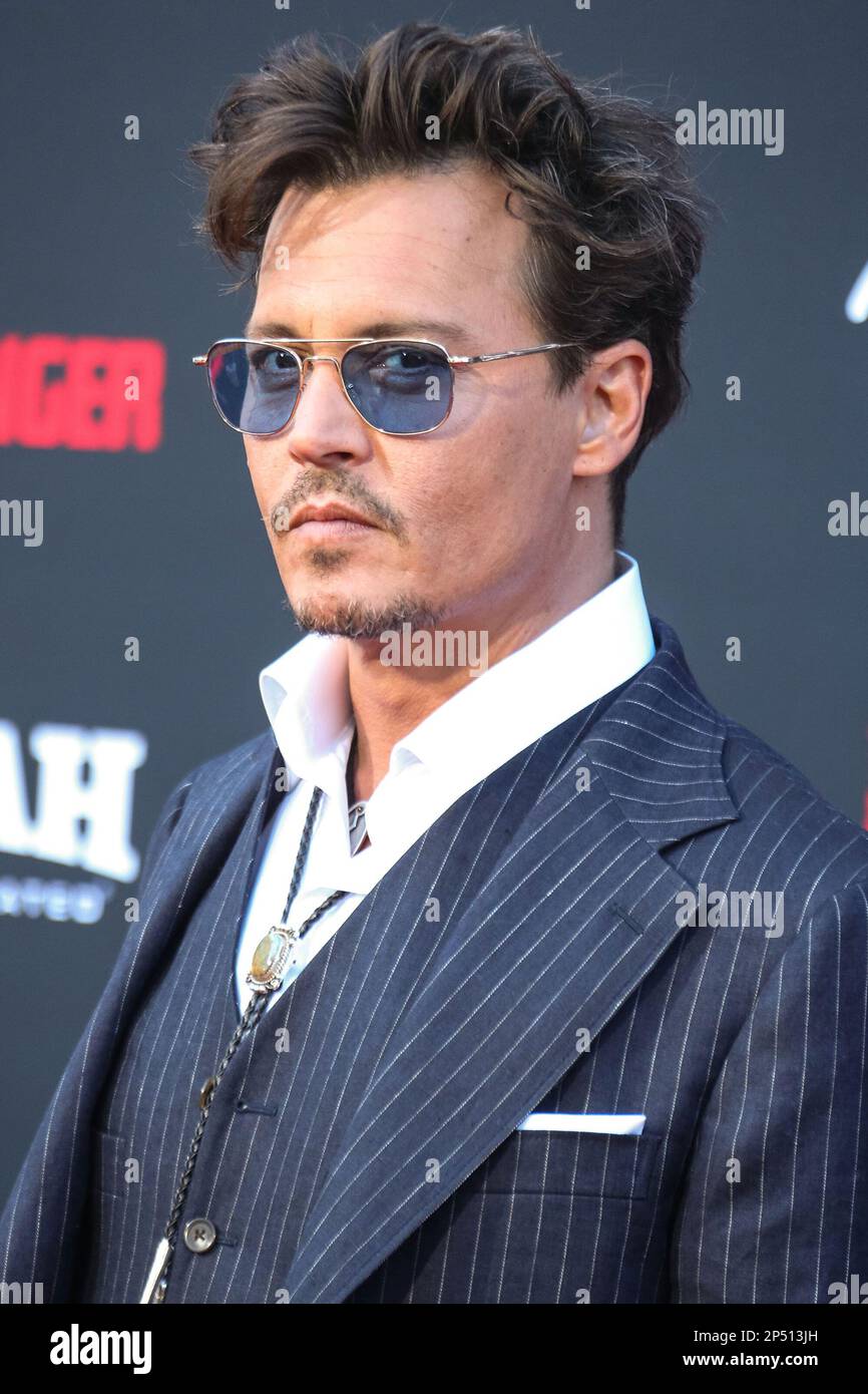 Actor Johnny Depp attends the premiere Of Walt Disney Pictures' "The ...