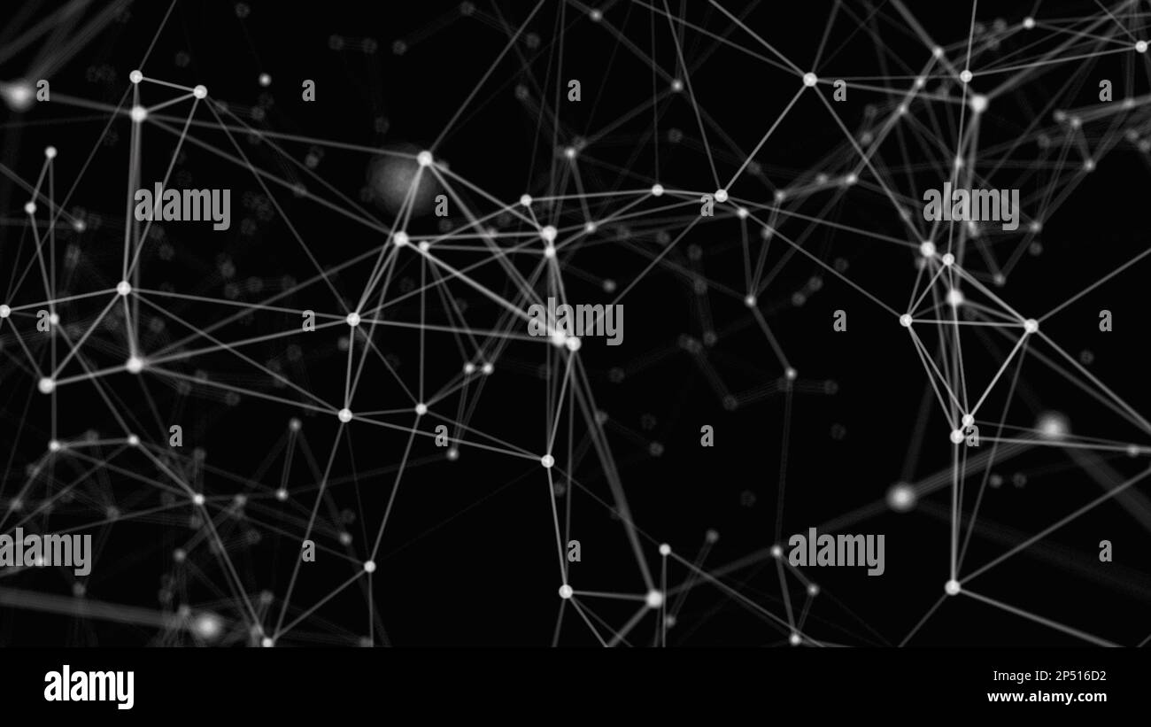 Lines Plexus Digital Plexus Of Glowing Lines And Dots Abstract