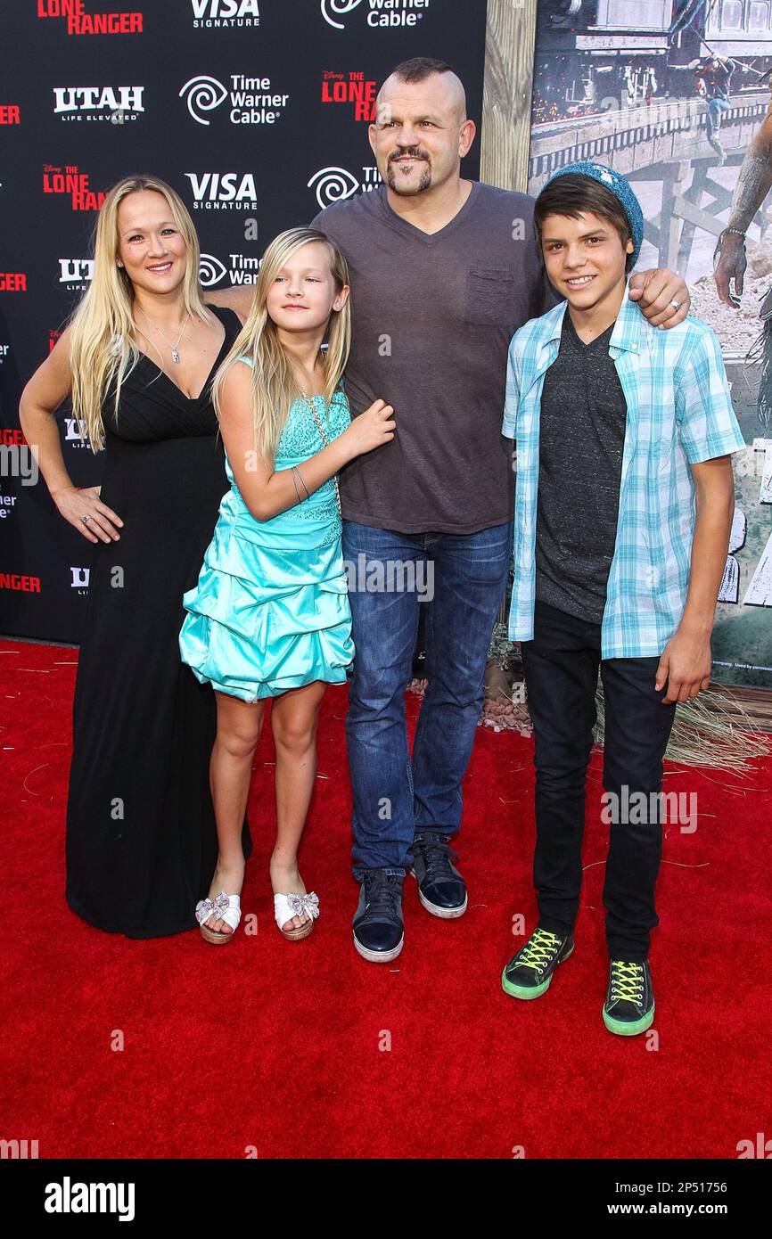 Heidi Northcott (L), UFC fighter Chuck Liddell (2ndR) and guests attend ...