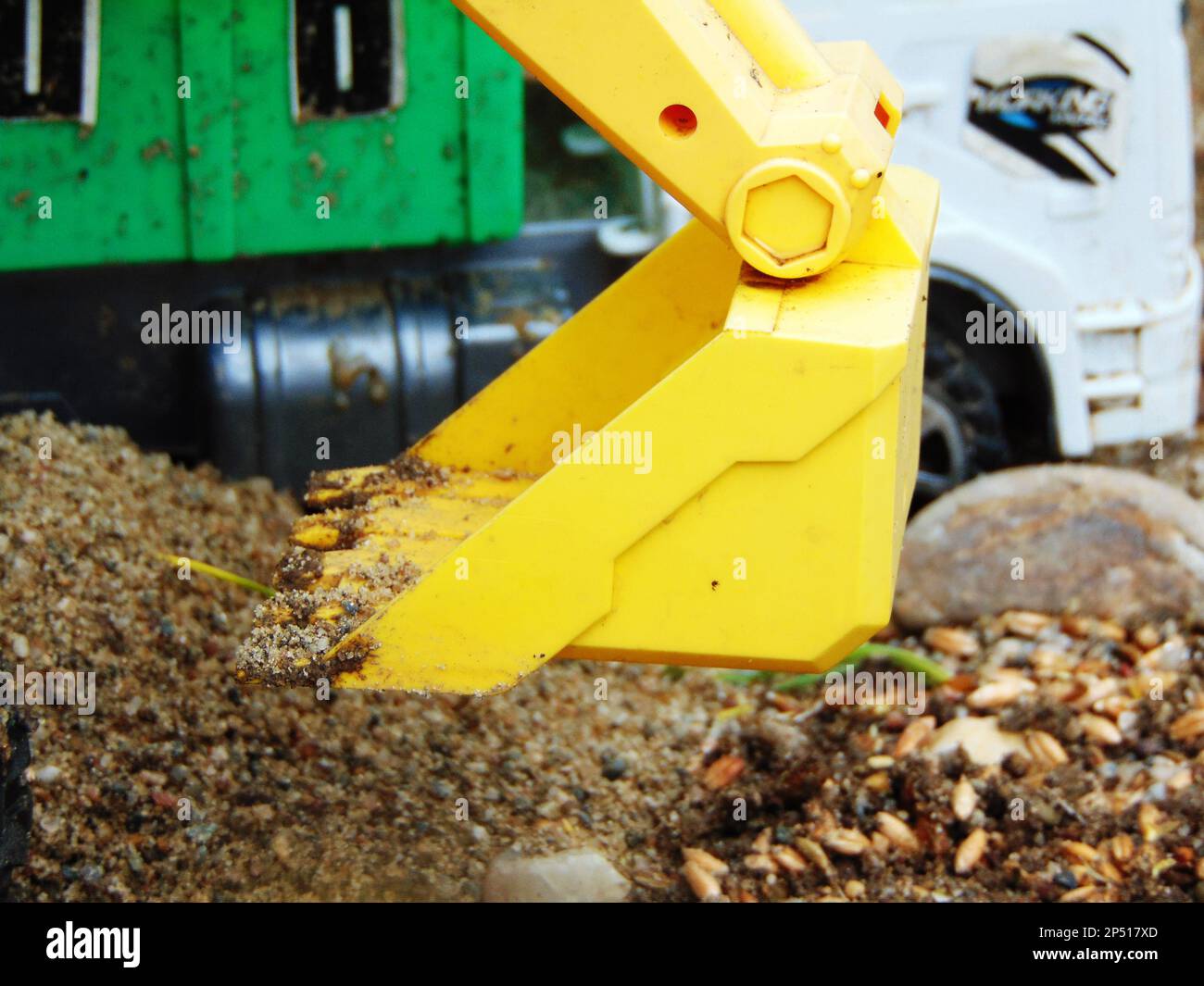 Excavator toy hi-res stock photography and images - Alamy