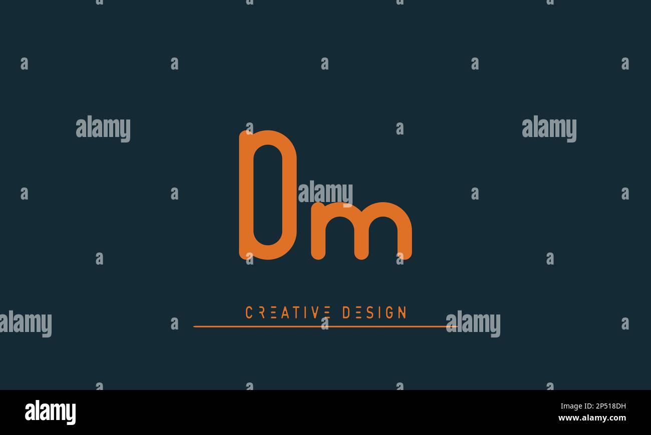 Alphabet letters Initials Monogram logo DM , MD Stock Vector Image ...