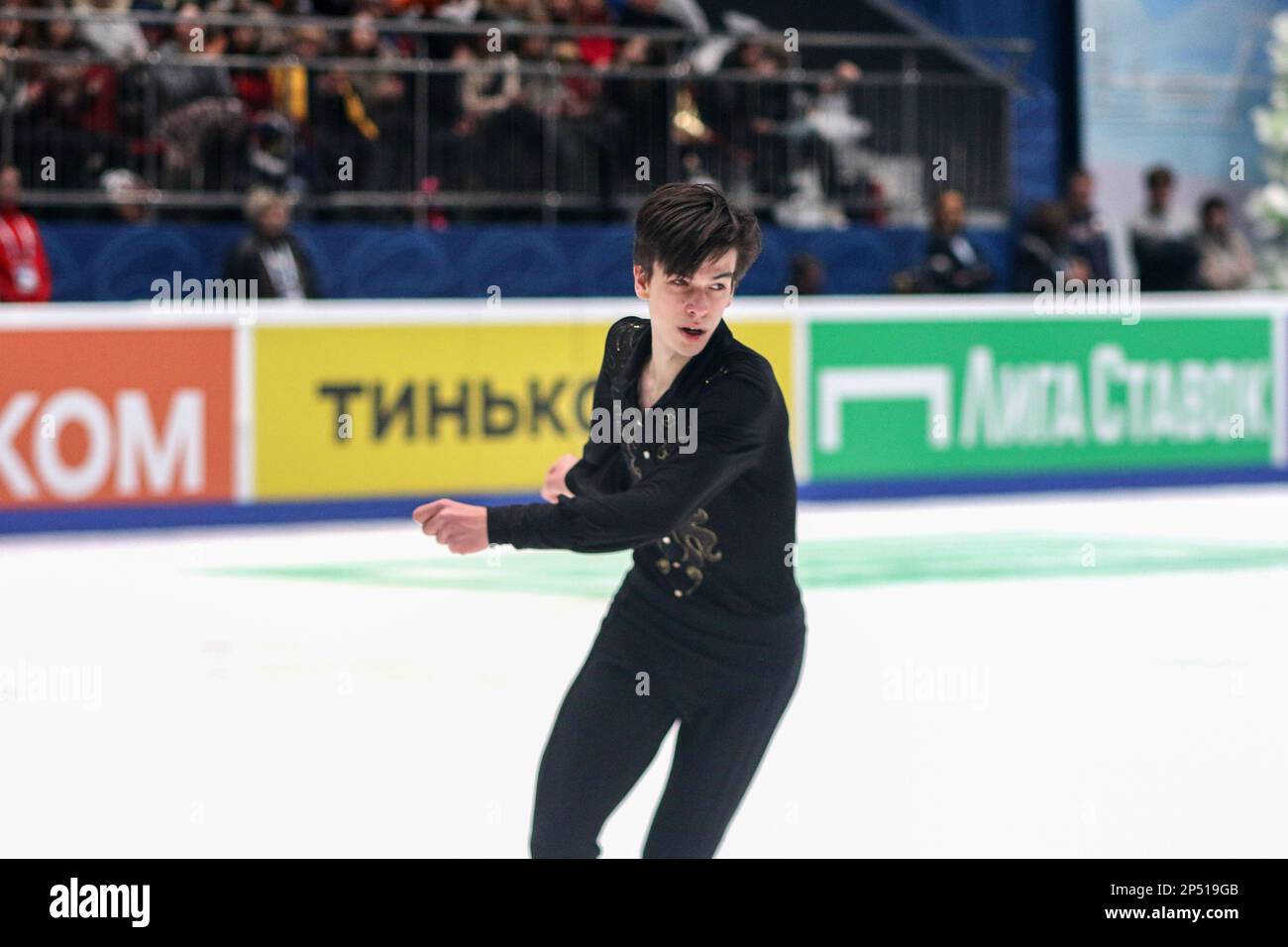 Petr Gumennik performs during the rental of Men in the Final of the ...