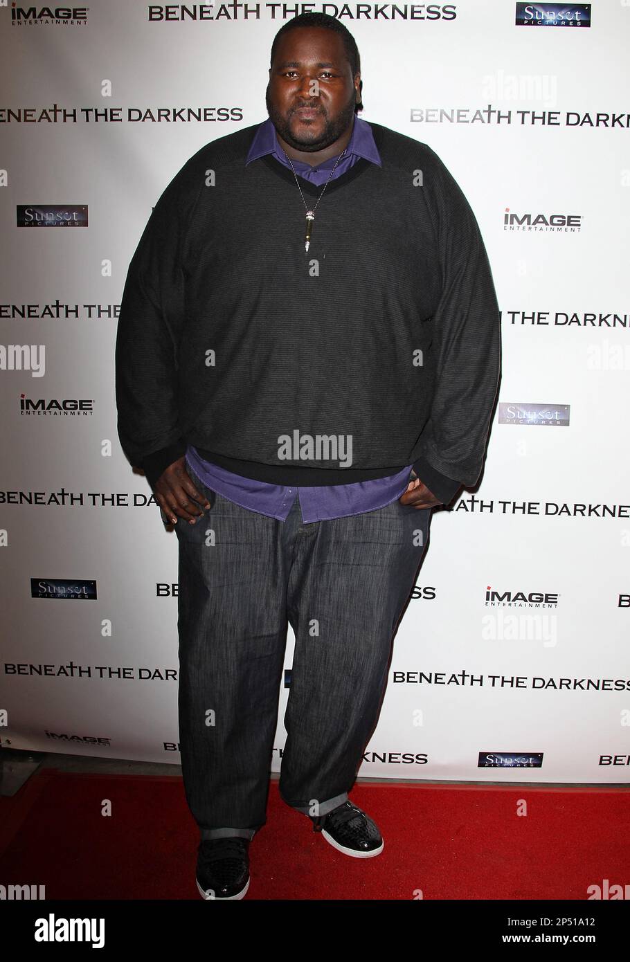 Quinton Aaron arrives for the Los Angeles Premiere Of 'Beneath The ...