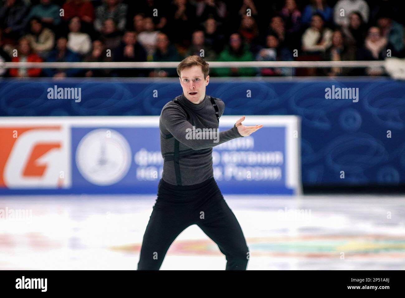 Alexander Samarin performs during the rental of Men in the Final of the ...