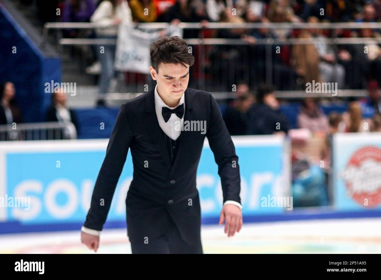 Makar Ignatov performs during the rental of Men in the Final of the Grand Prix of Russia in ...