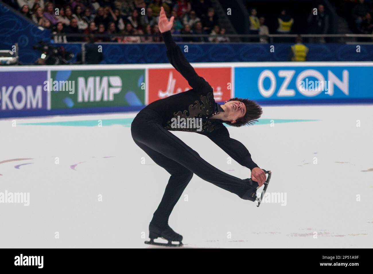 Petr Gumennik performs during the rental of Men in the Final of the ...