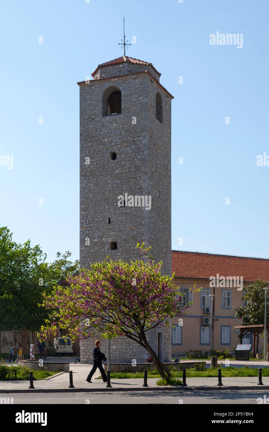 Podgorica, Montenegro - April 20 2019: The Clock Tower of Podgorica is ...