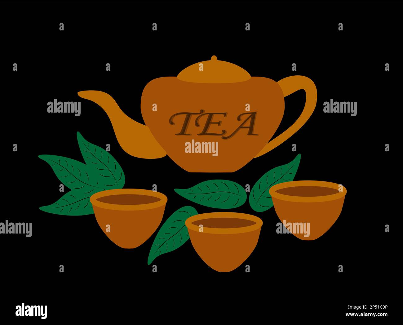 Transparent cup tea orange Stock Vector Images - Alamy