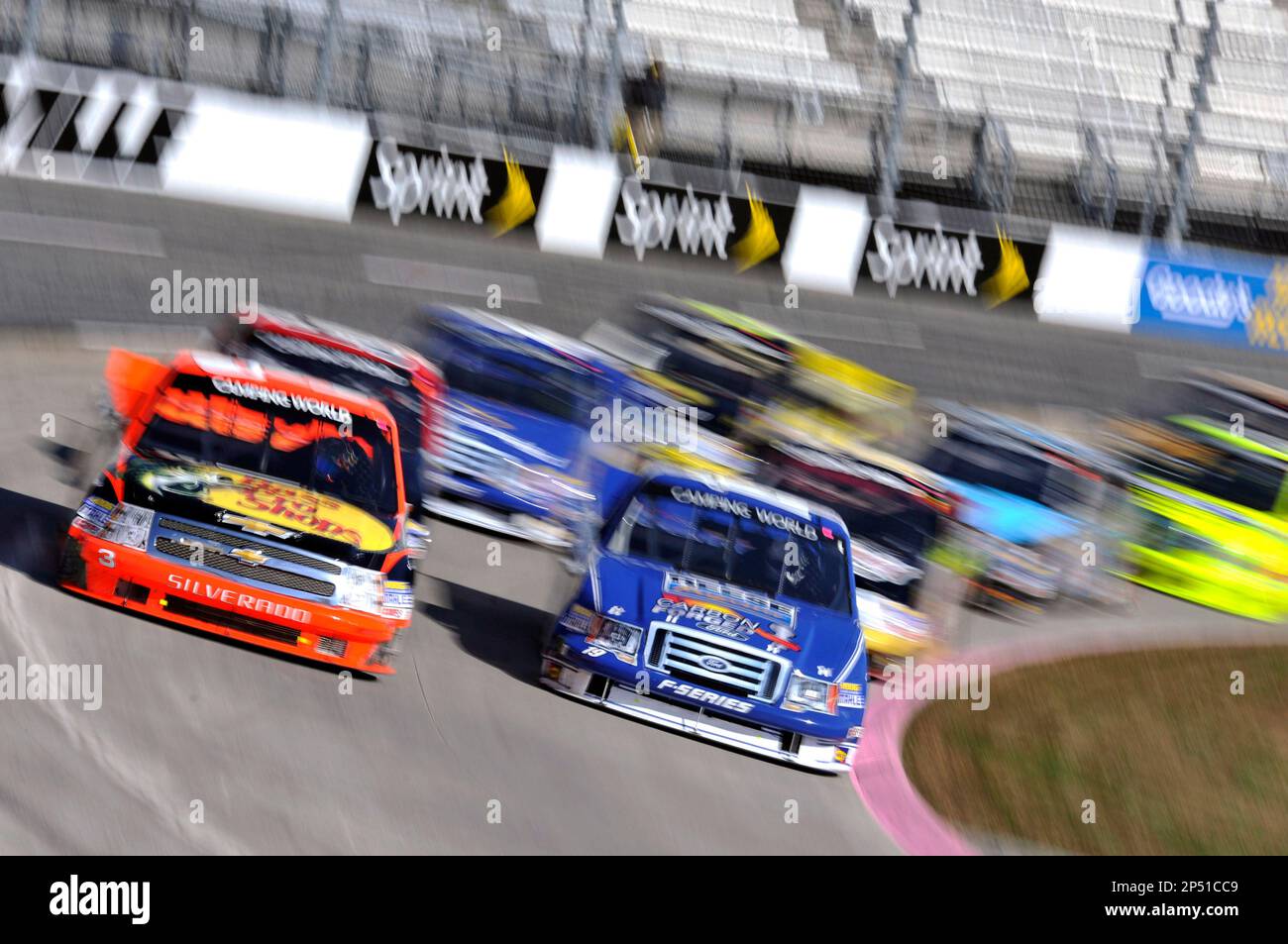 Ty Dillon (3) and Ross Chastain (19) during the NASCAR Camping World ...
