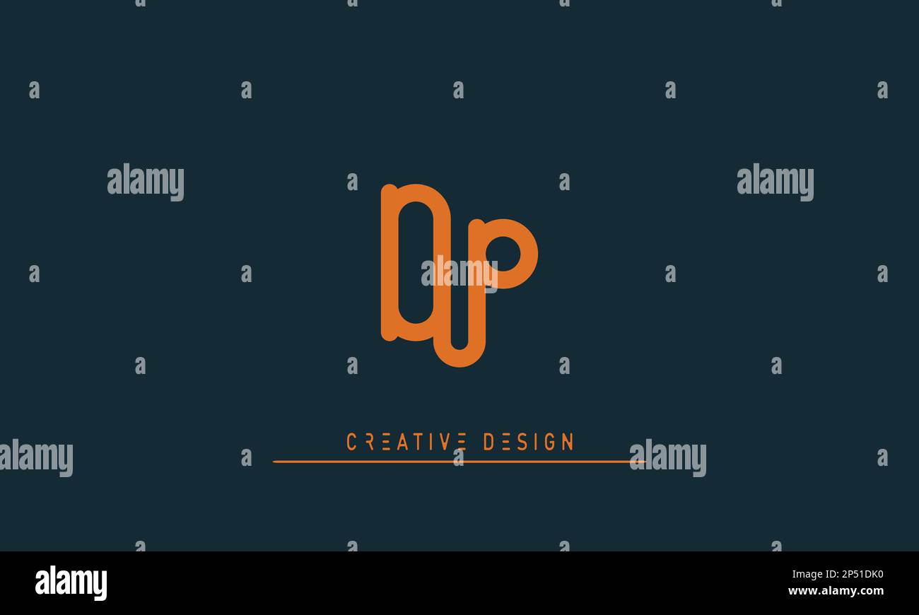 Alphabet letters Initials Monogram logo DP , PD Stock Vector Image ...