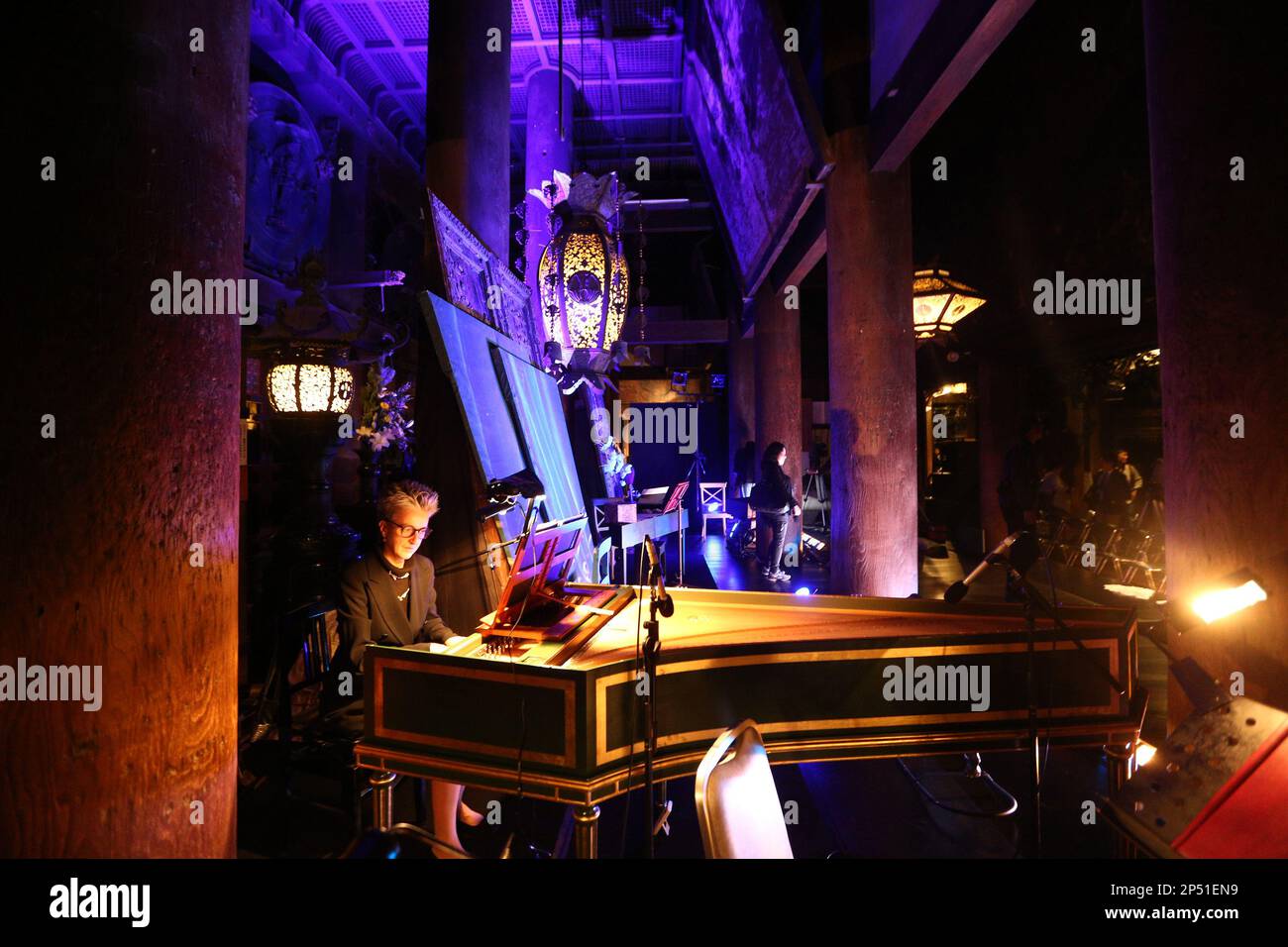 A member of Italian Bologna Opera, prepares before performing at a main ...