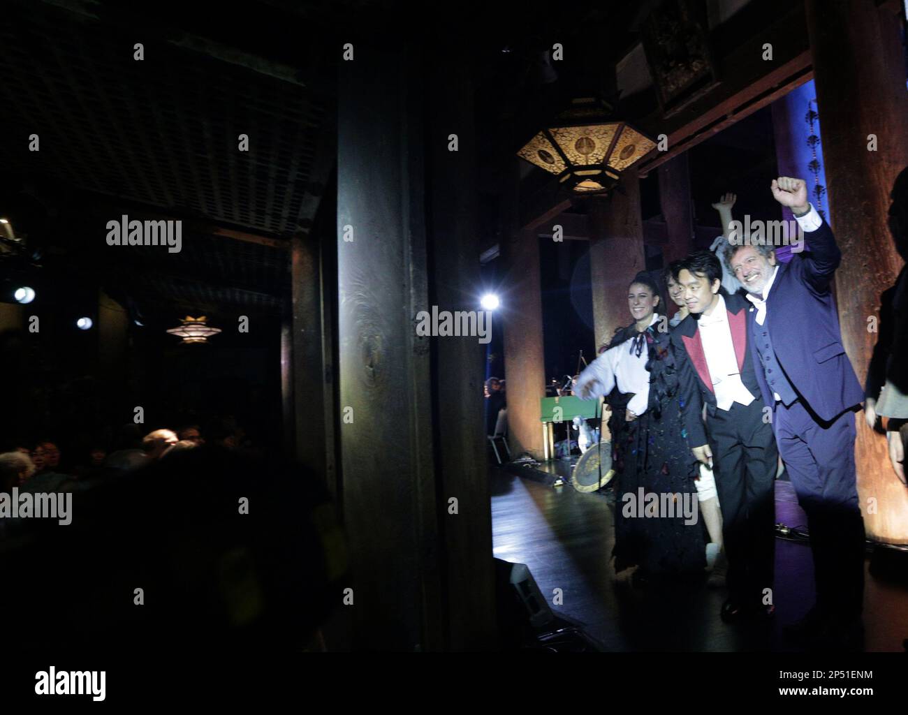 Italian Bologna Opera, is performed at a main hall of the Kiyomizu ...