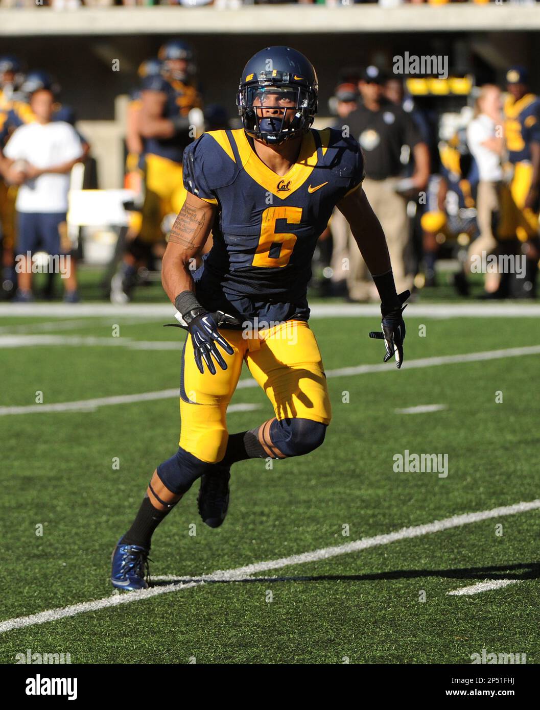 California Golden Bears Alex Logan (6) during a game against Ohio State ...