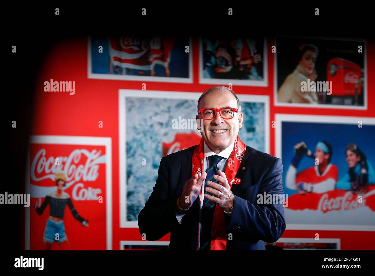 Coca-Cola Chairman and CEO Muhtar Kent attends the inauguration of Coca ...
