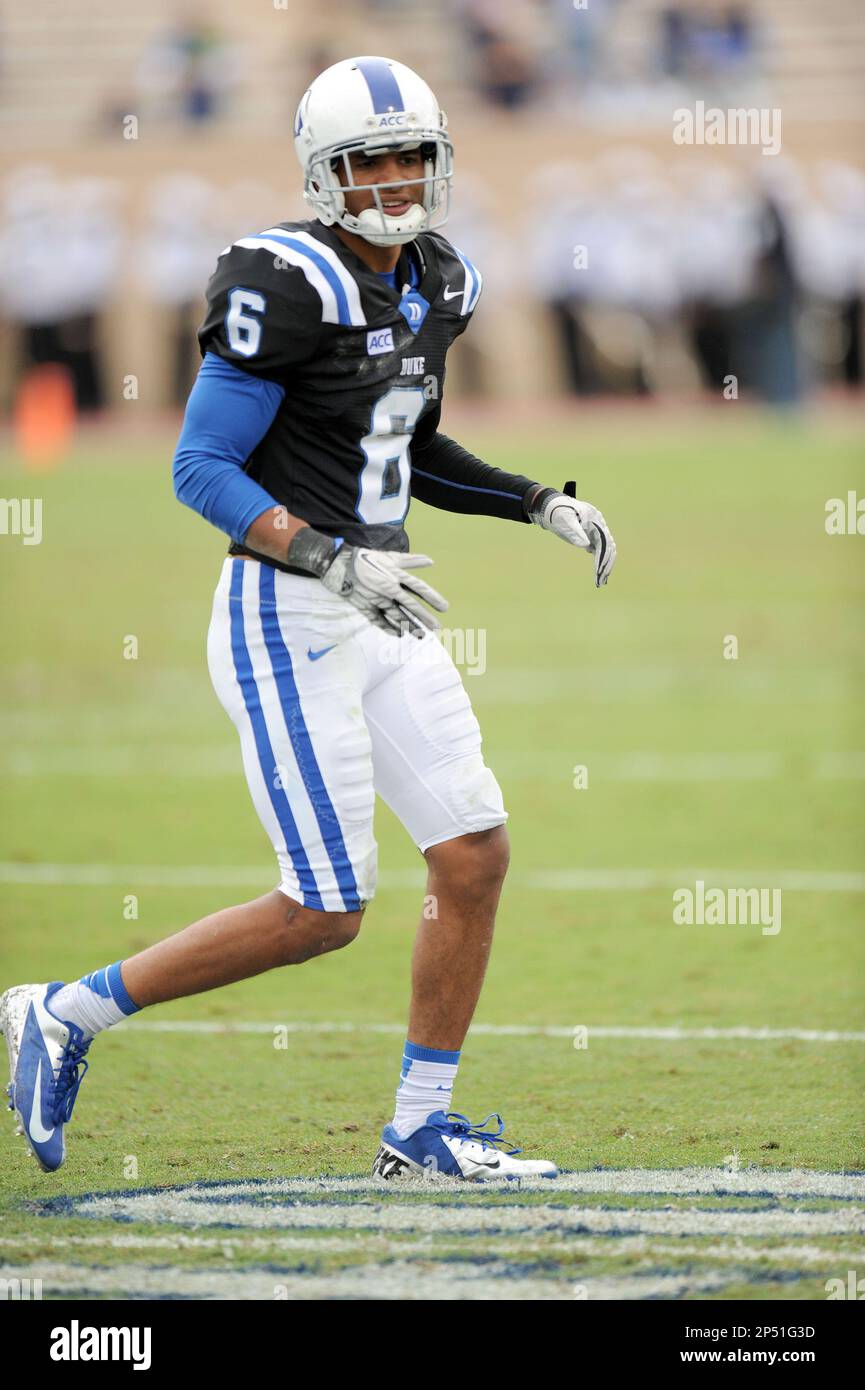 Duke Blue Devils Ross Cockrell (6) during a game against Navy on ...