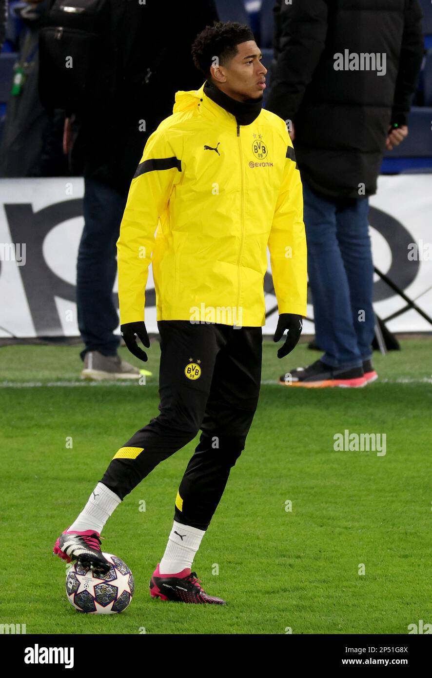Borussia Dortmund’s Jude Bellingham during a training session at ...