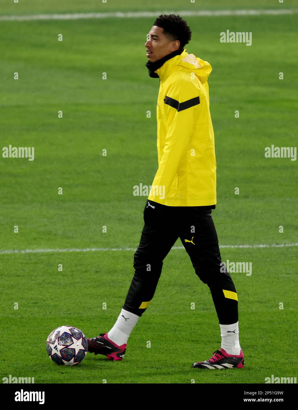 Borussia Dortmund’s Jude Bellingham during a training session at ...