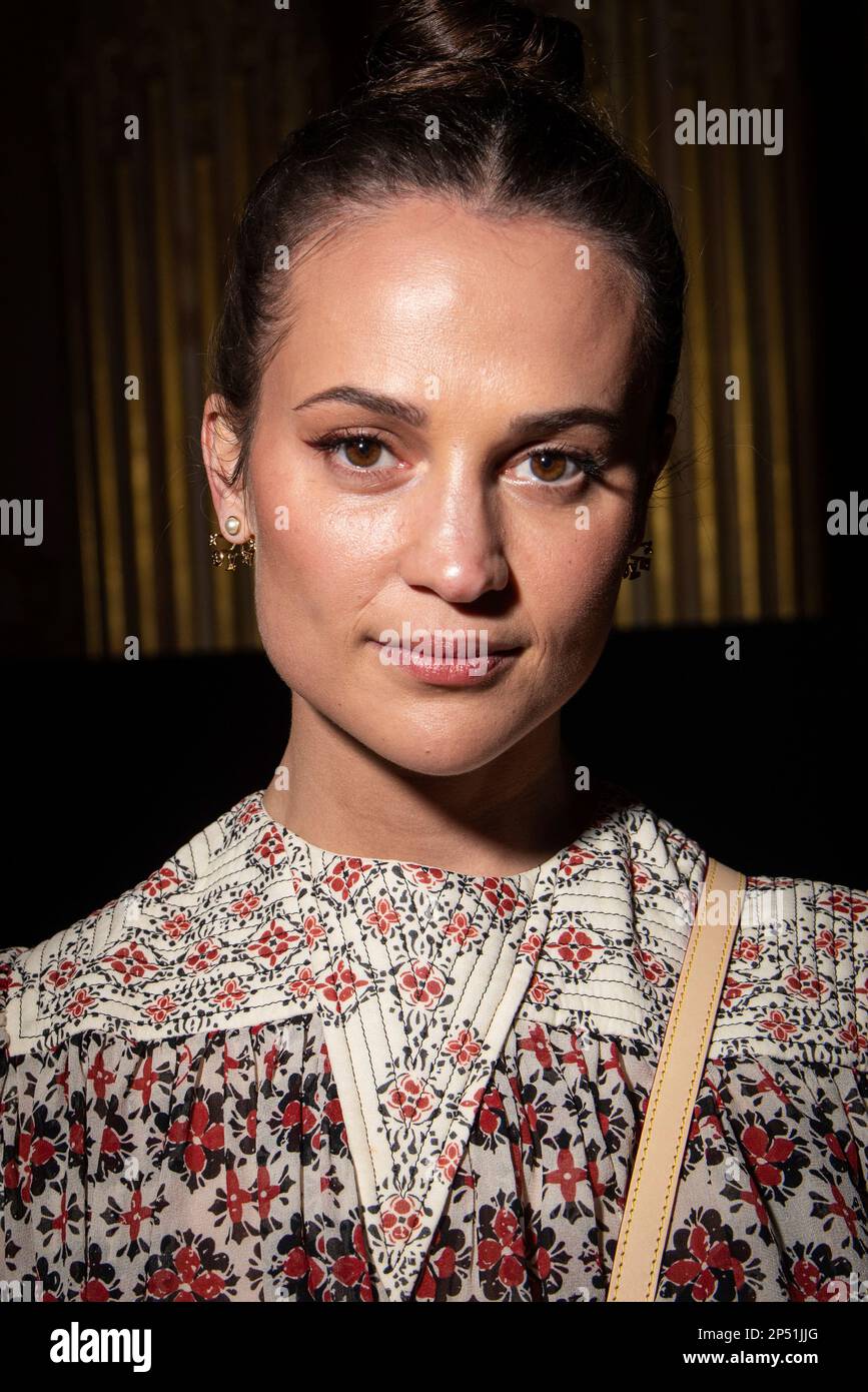 Alicia Vikander attends the Louis Vuitton Fall/Winter 2023-2024 ready ...