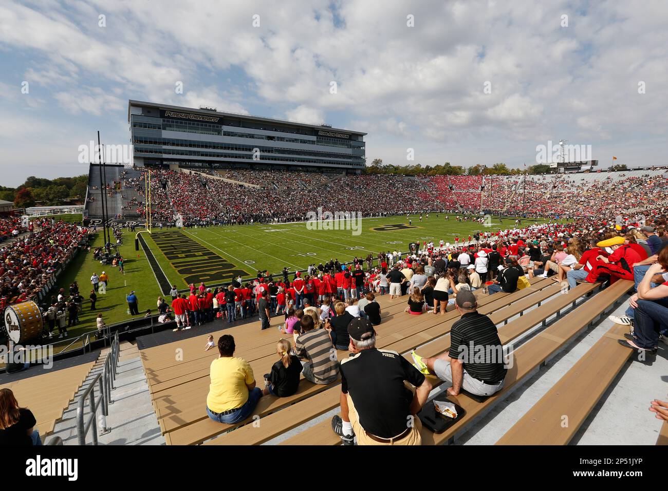 A general view of the interior of Ross â€“ Ade Stadium during an NCAA ...