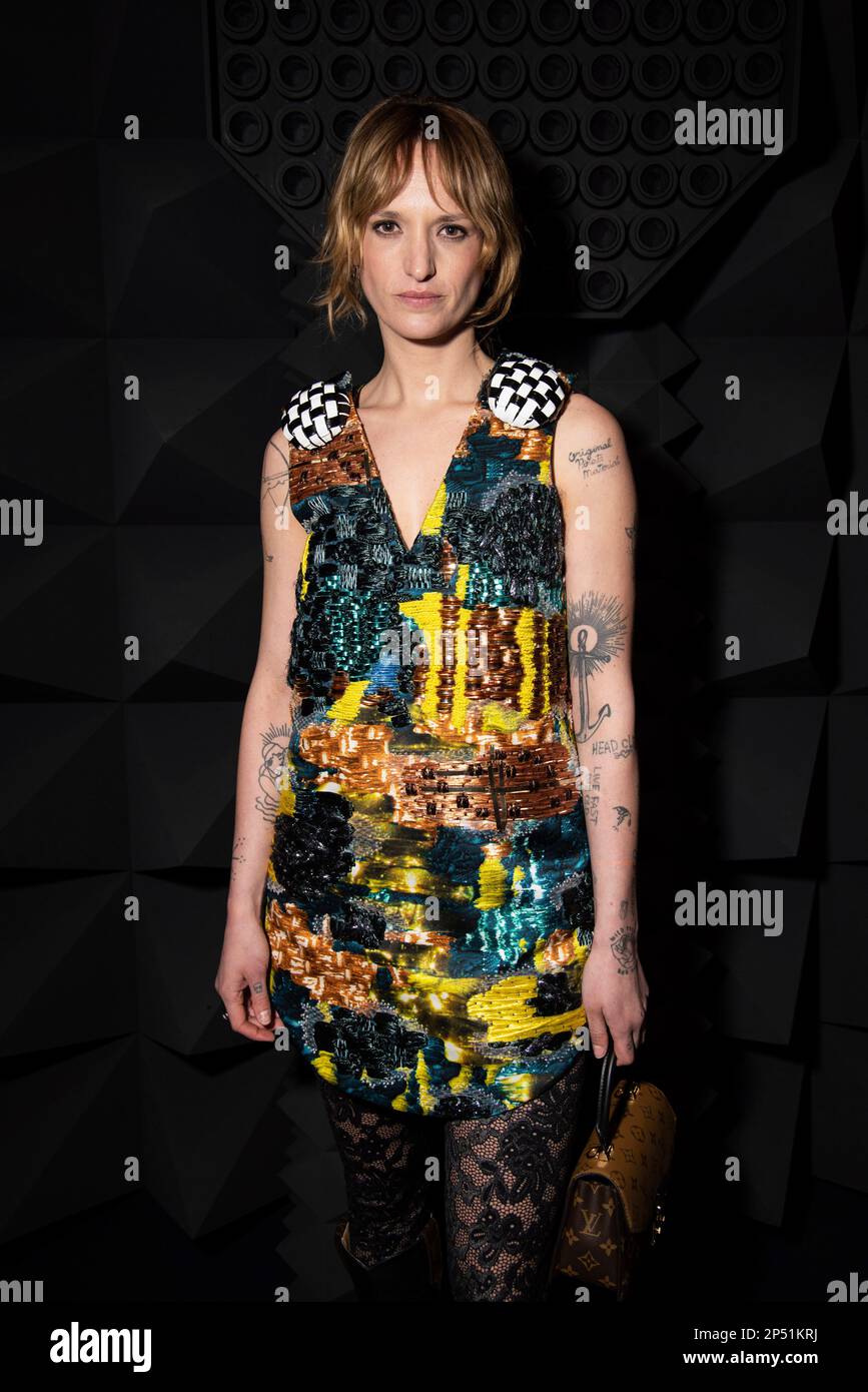 Agathe Rousselle attends the Louis Vuitton Fall/Winter 2023-2024 ready ...