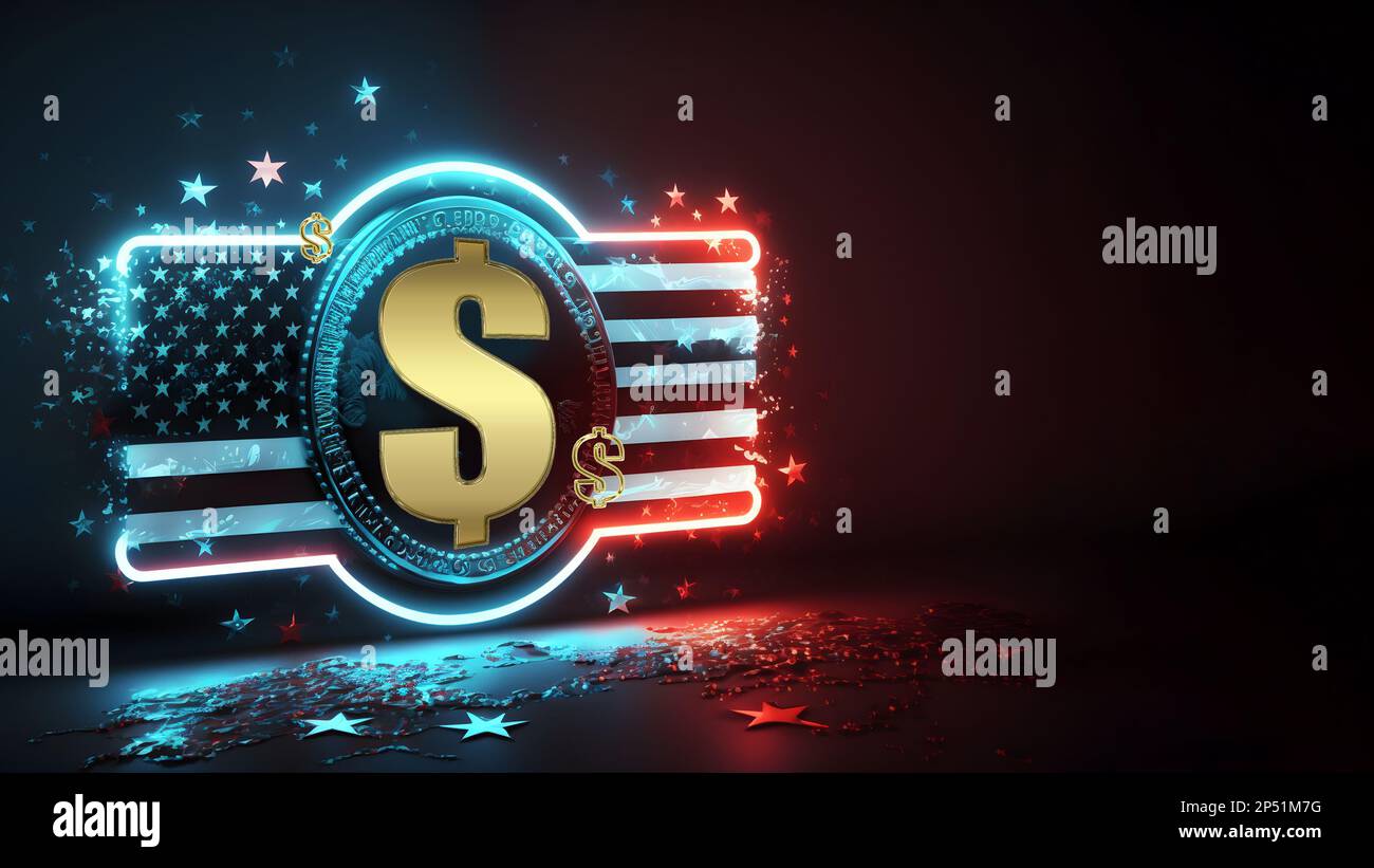 Usa Digital Dollar And Cbdc Concept Digital And Technological