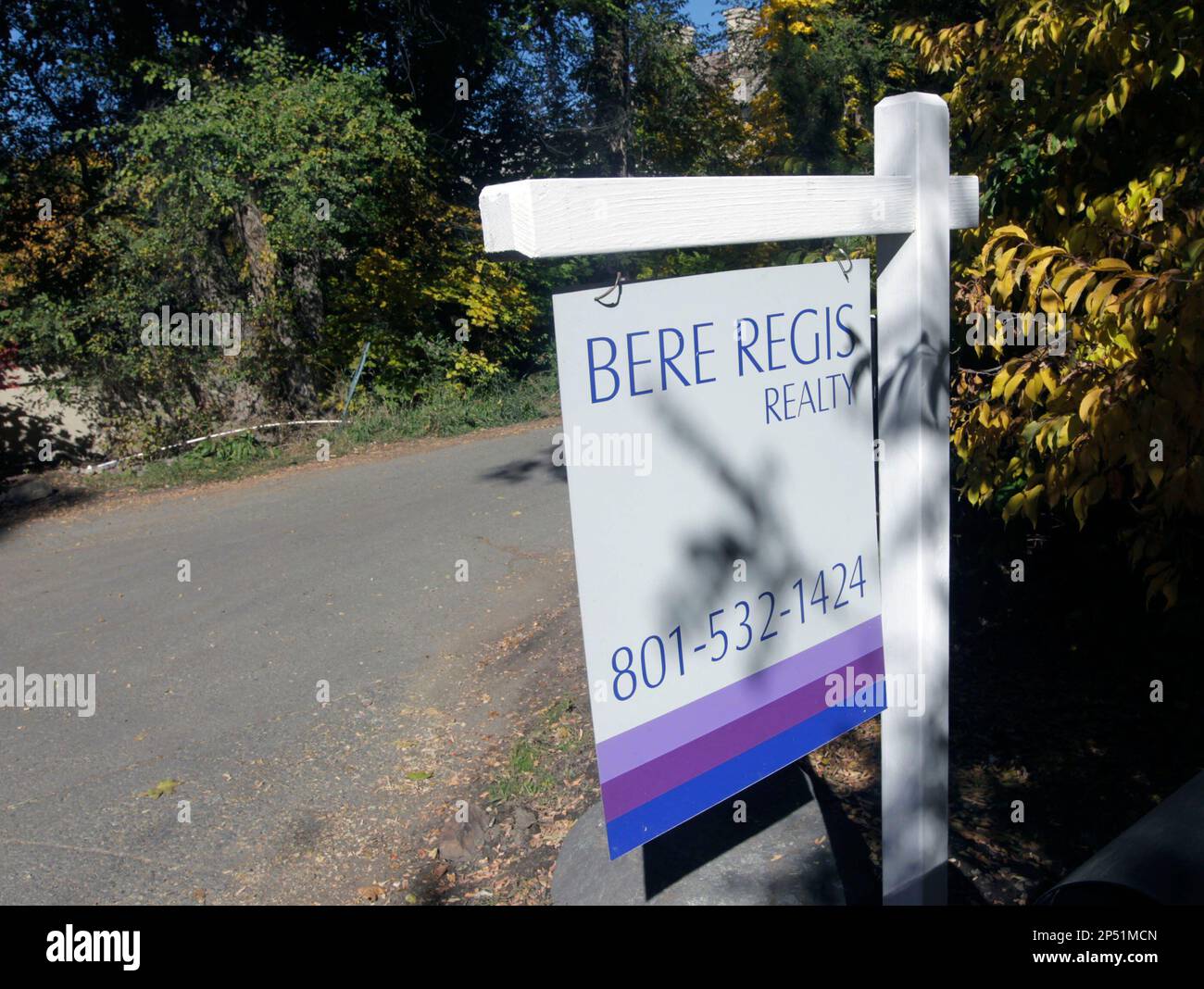 This undated photo shows the real estate sign on street at 2151 East ...