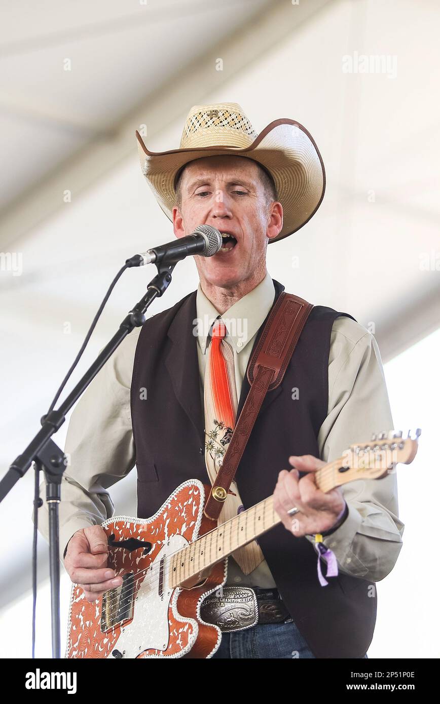 Wylie Gustafson of Wylie and the Wild West performs on stage during the ...