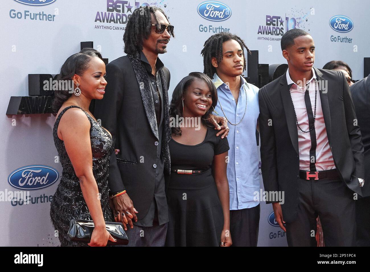 Snoop Dogg aka Snoop Lion, wife Shante Taylor and children Corde ...