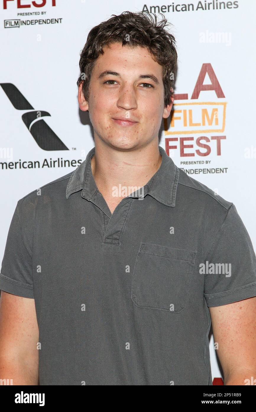 Actor Miles Teller attends the 2013 Los Angeles Film Festival Premiere ...