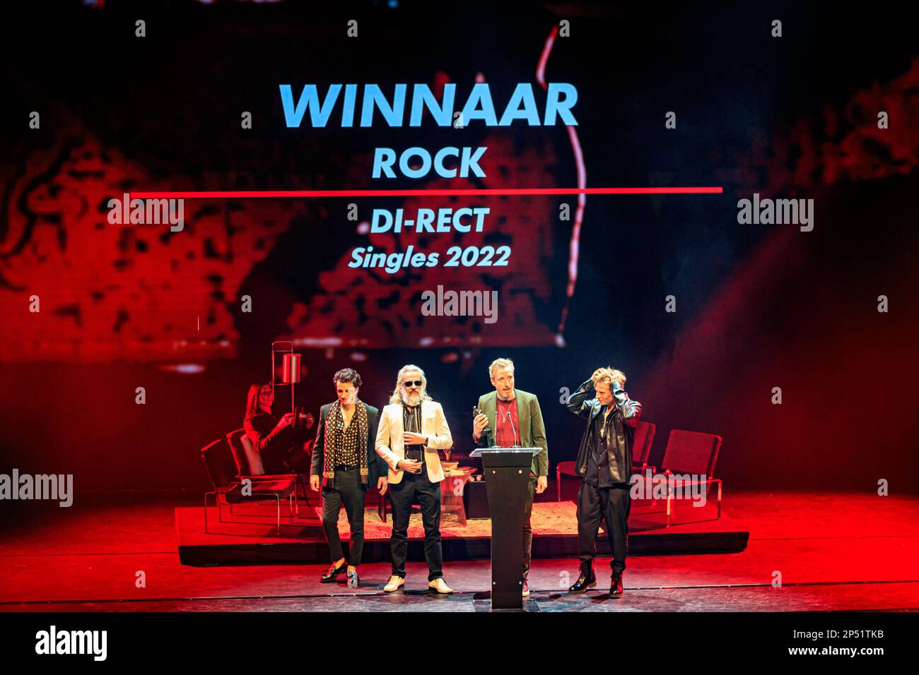 LEUSDEN - 06/03/2023, Direct receives the Edison Pop award in the Rock ...