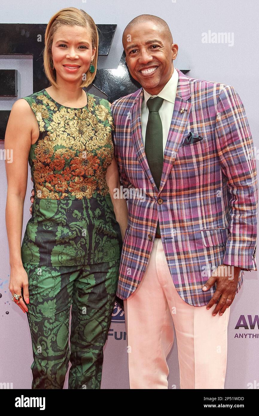 Erika Liles and record label executive Kevin Liles attend the 2013 BET ...
