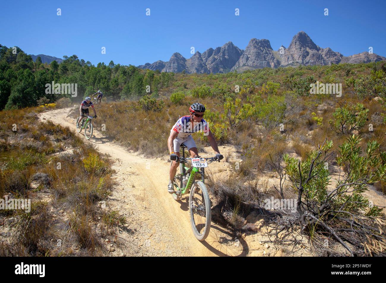 Mountain biking at the ABSA Cape Epic Stock Photo - Alamy