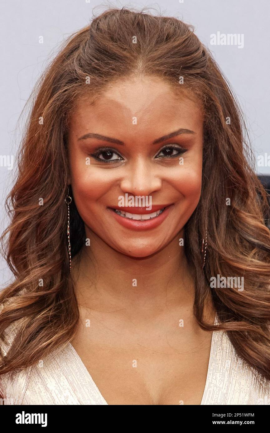 Actress Joyful Drake attends the 2013 BET Awards held at Nokia Theatre ...