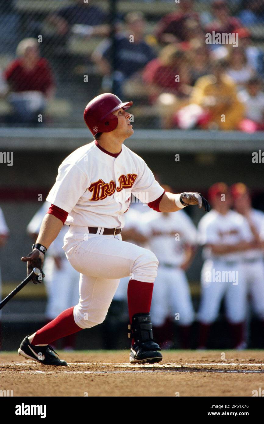 Eric Munson of the USC Trojans during a NCAA baseball game at Dedeaux ...