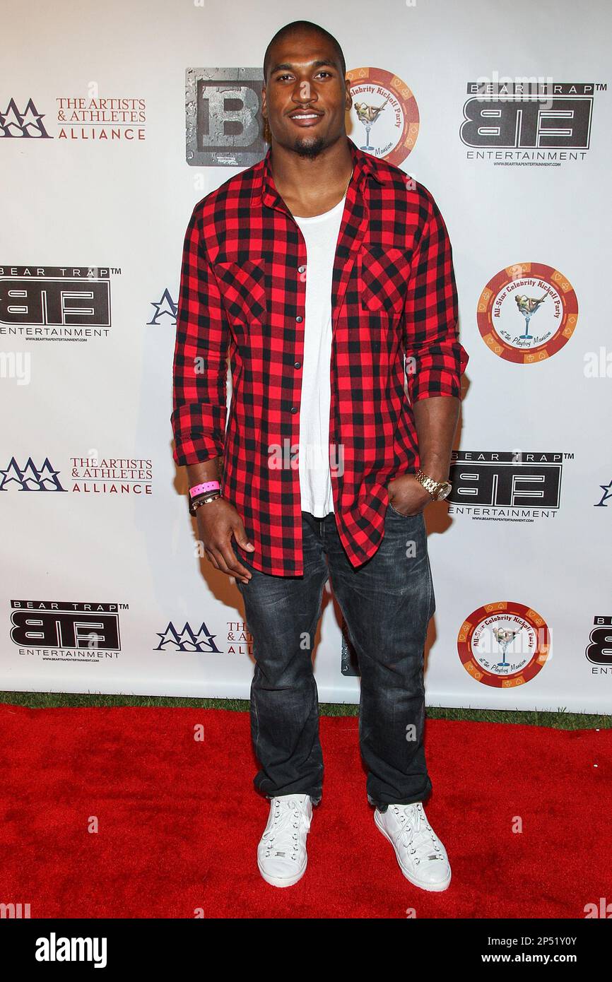 Professional football player Larry English attends the 8th Annual BTE ...