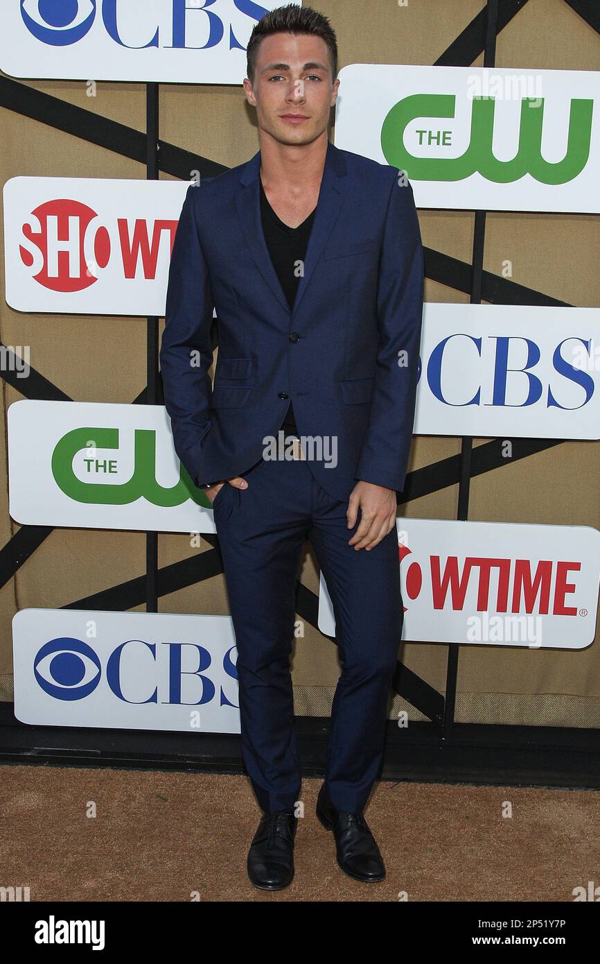 Actor Colton Haynes attends the CW, CBS and Showtime 2013 summer TCA ...
