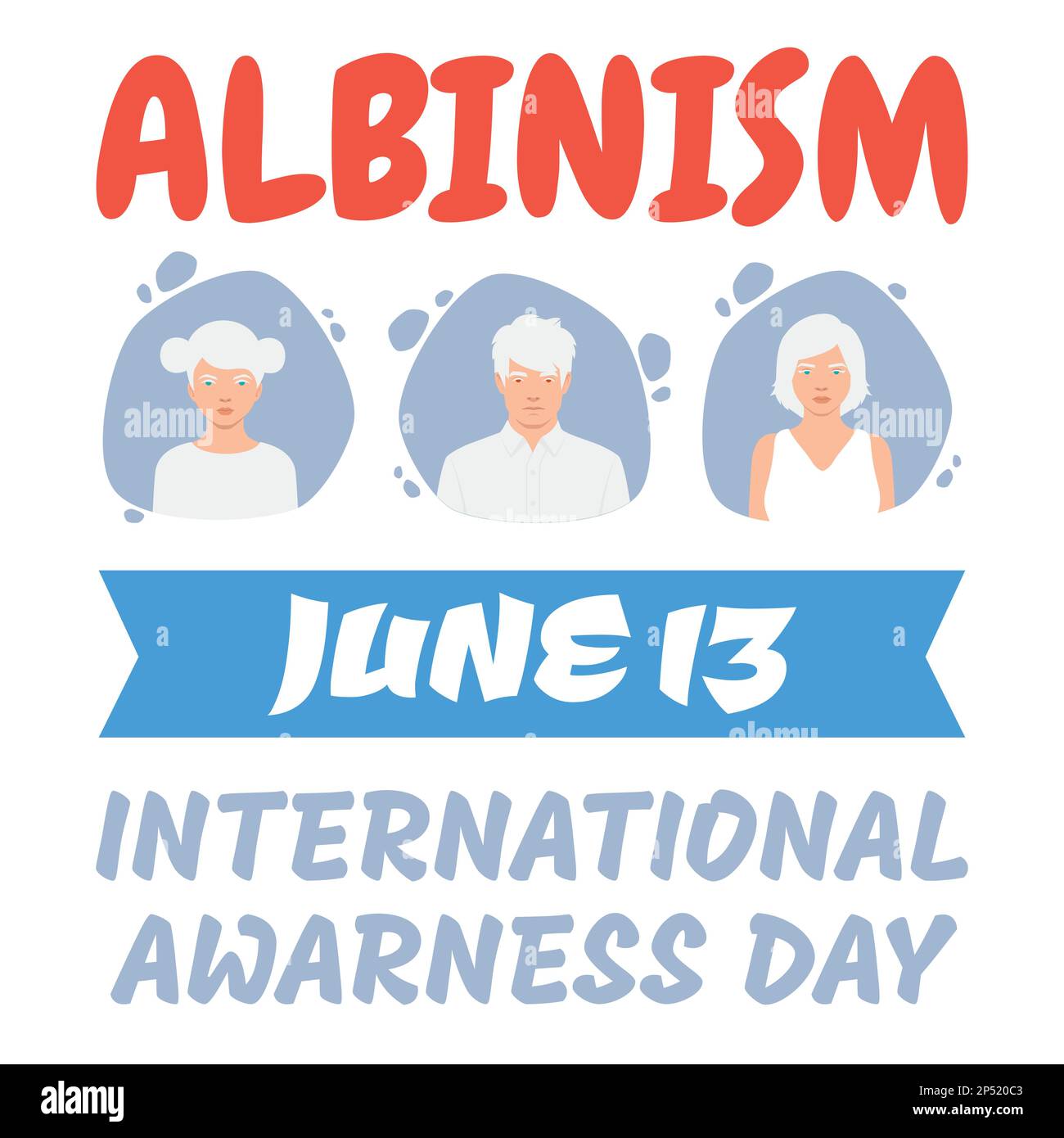 International albinism awareness day. Albinism chromosome.Genetic rare ...