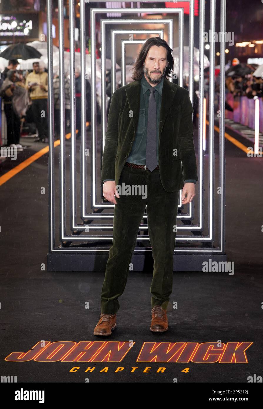 Keanu Reeves attending the gala screening of John Wick: Chapter 4, at ...