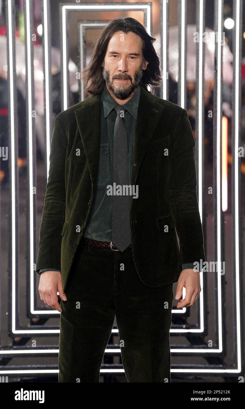 Keanu Reeves attending the gala screening of John Wick: Chapter 4, at ...