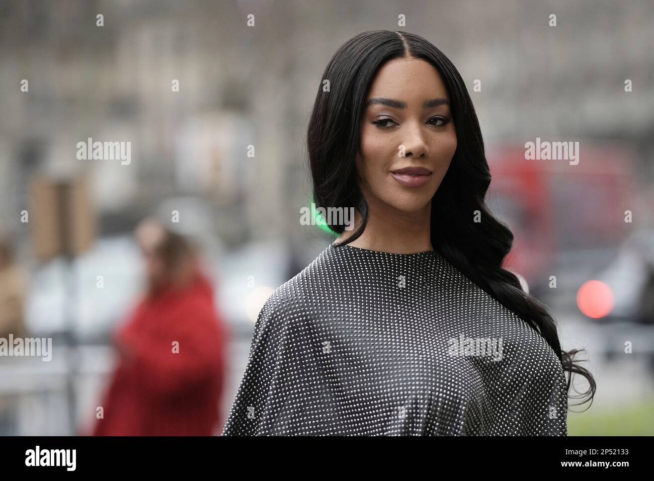 Munroe Bergdorf arrives at the Stella McCartney Fall/Winter 2023-2024 ...