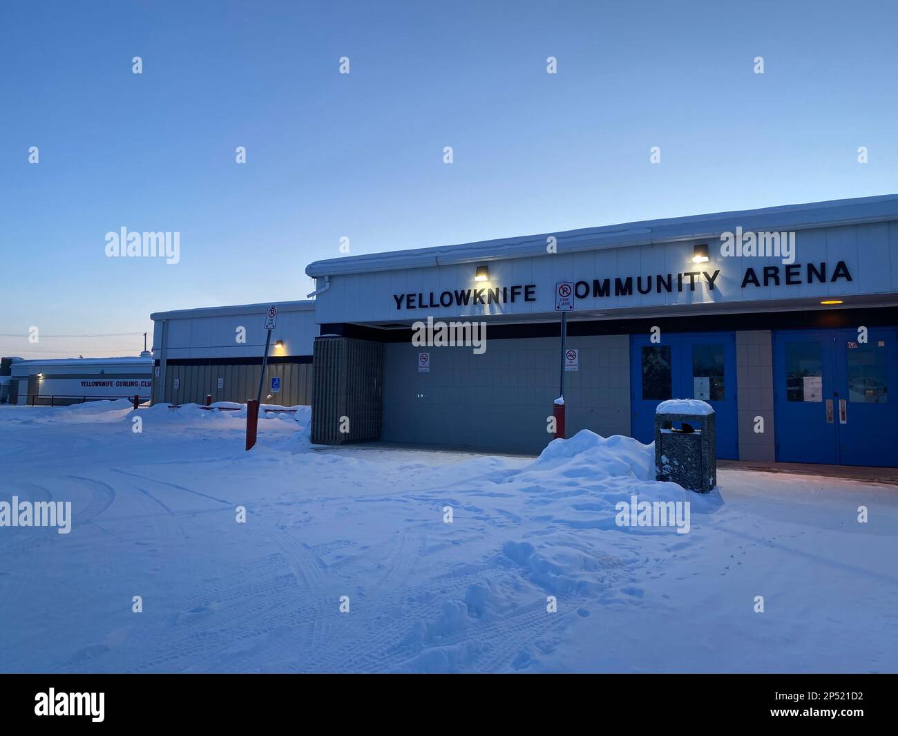 The Yellowknife Community Arena is seen in Yellowknife, Feb. 27, 2023 ...