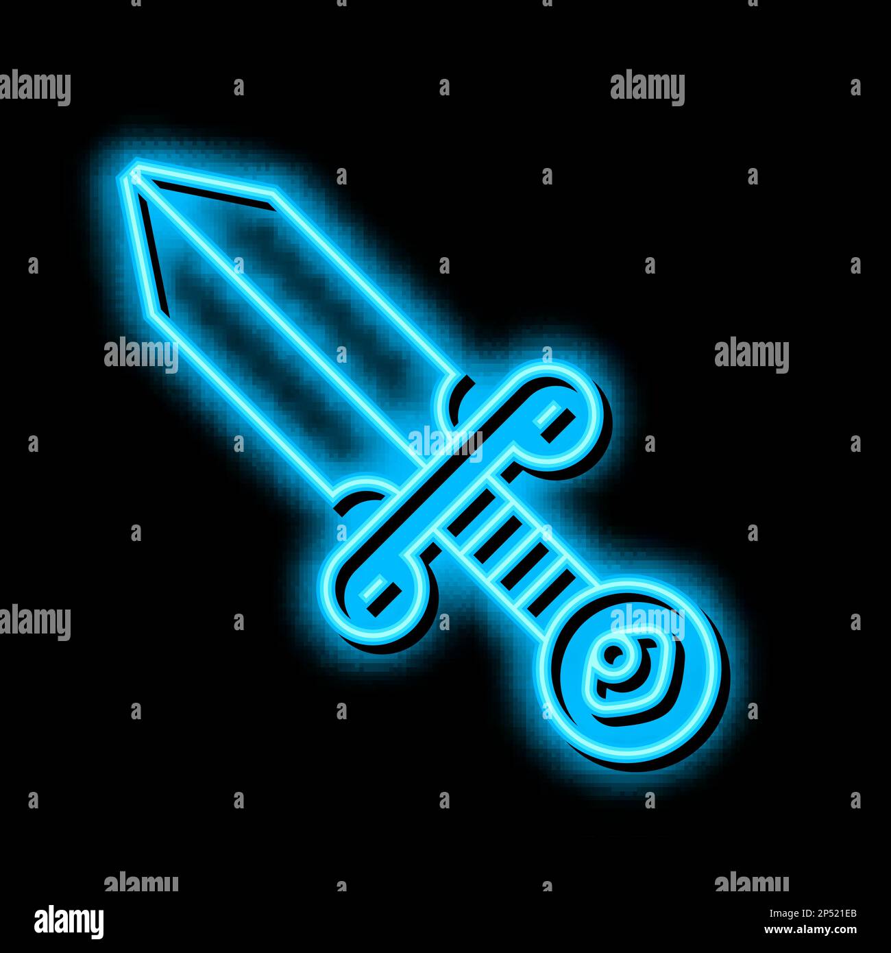 dagger boho neon glow icon illustration Stock Vector Image & Art - Alamy